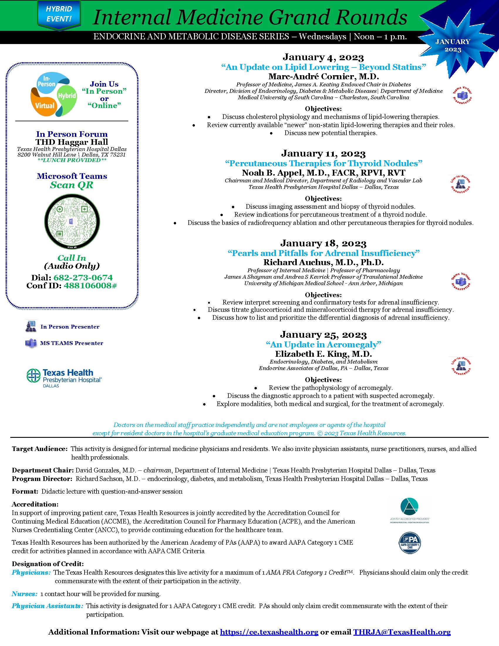 THD Internal Medicine Grand Rounds - An Update on Lipid Lowering ...