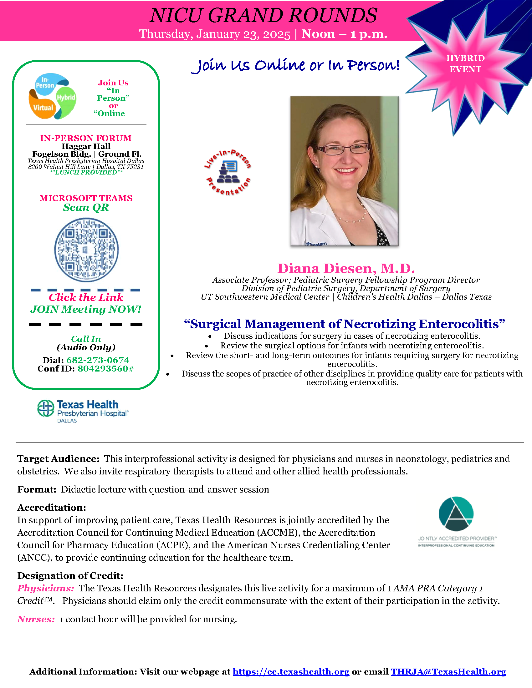 THD NICU Grand Rounds - Surgical Management of Necrotizing ...